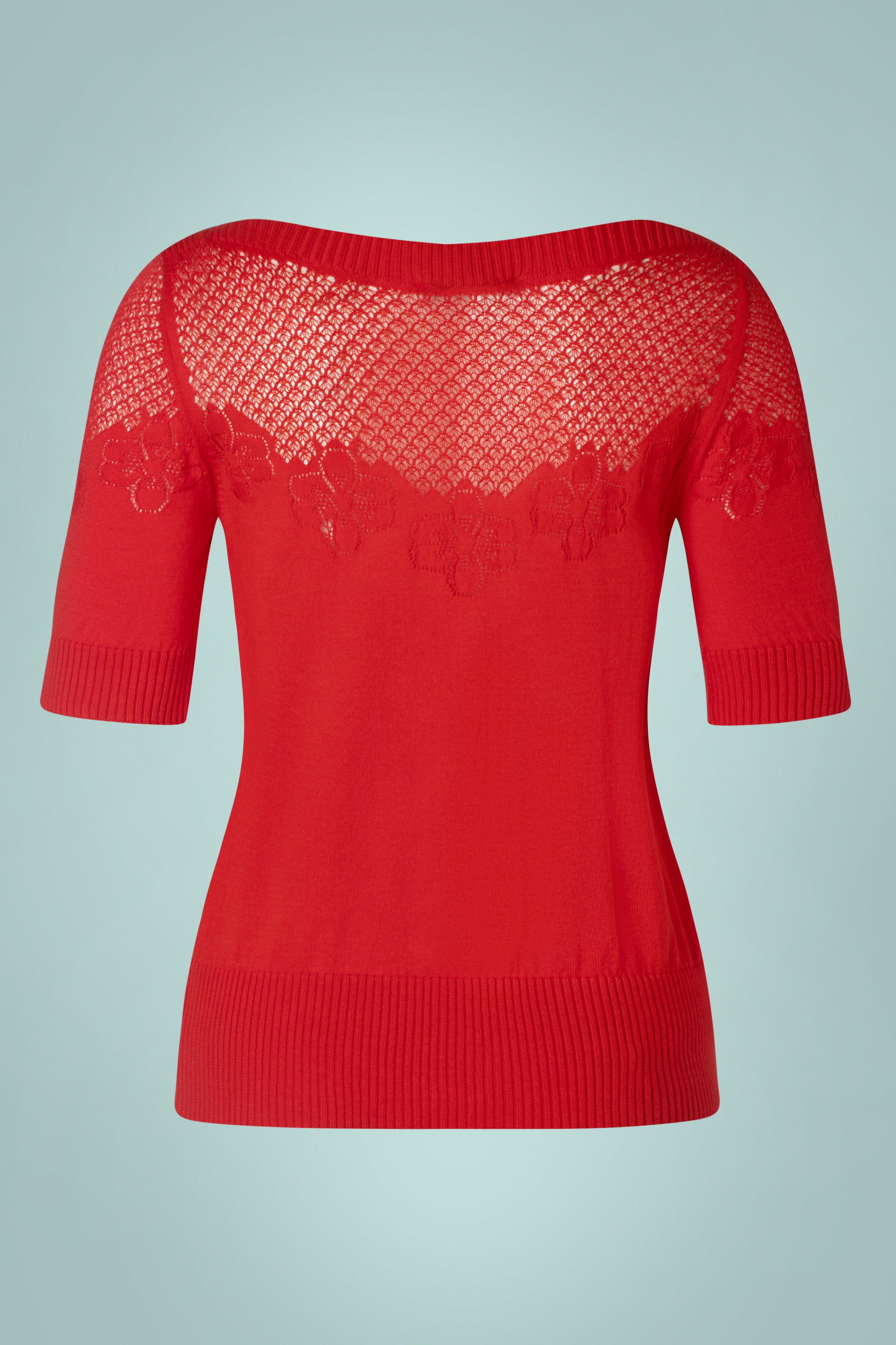 King Louie Audrey Top Bonet en Rouge | Acheter chez Topvintage