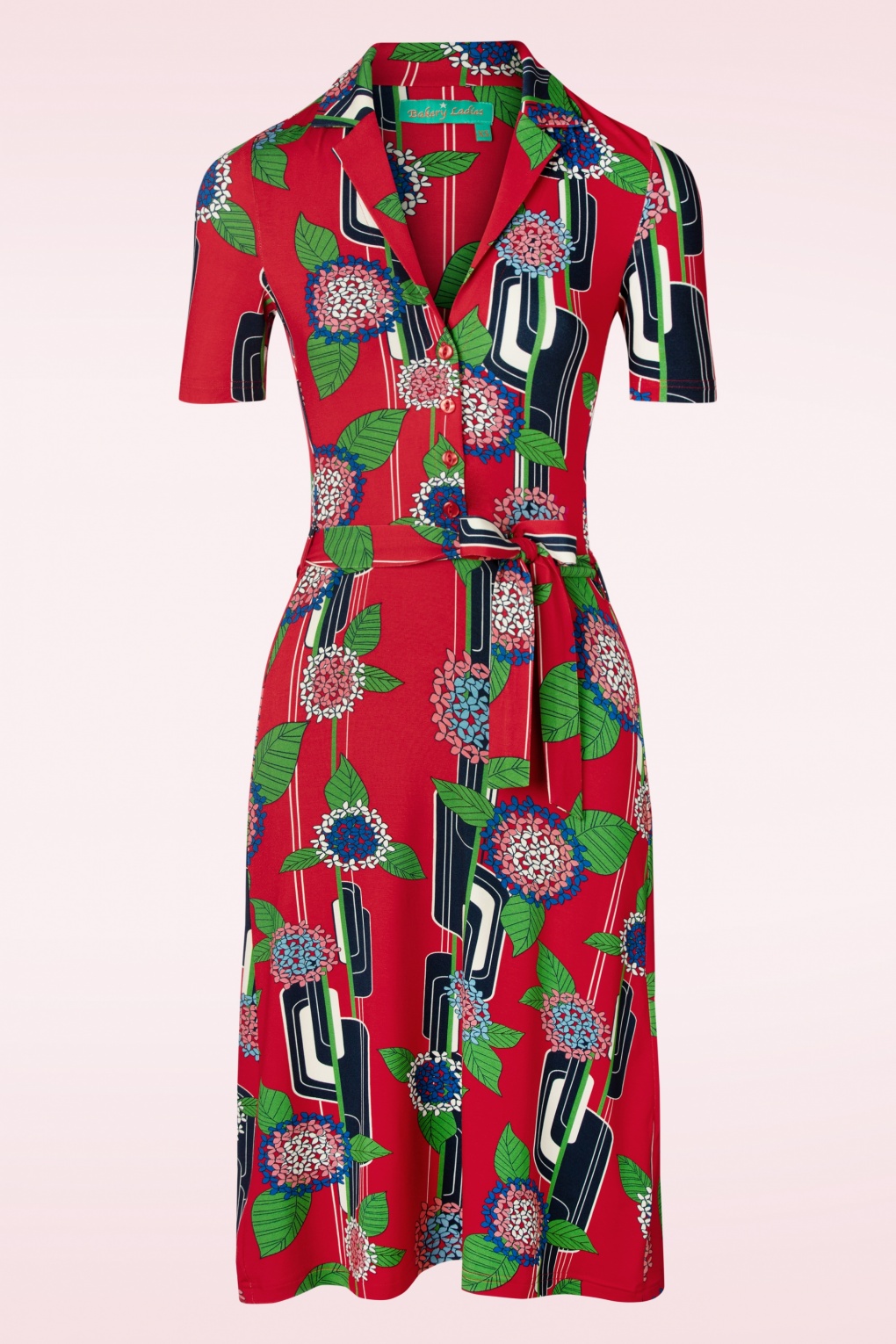 Bakery Ladies Polo Dress en Tomate | Acheter chez Topvintage