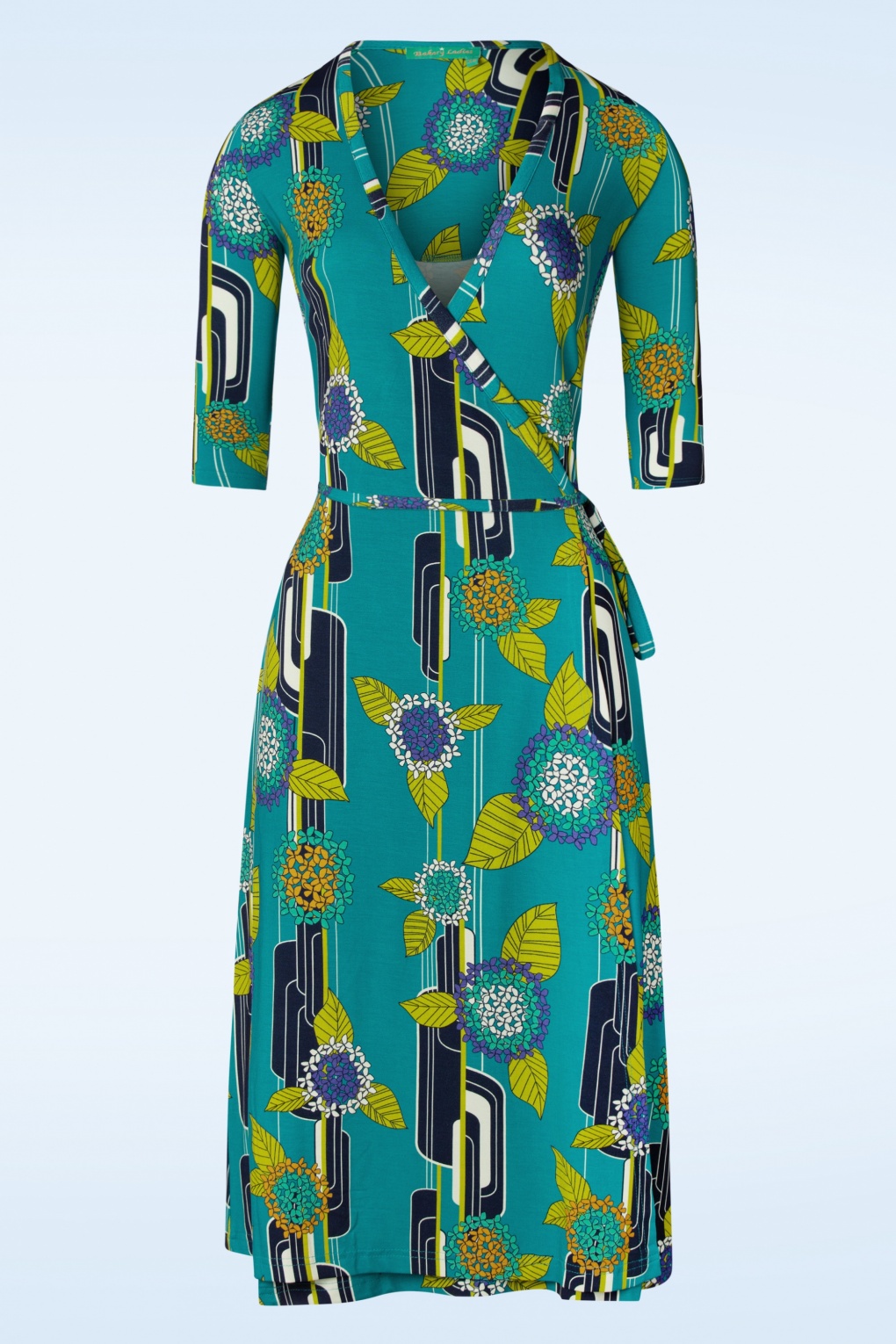 Bakery Ladies Pamela Wrap Dress in Ocean Blue | Shop at Topvintage