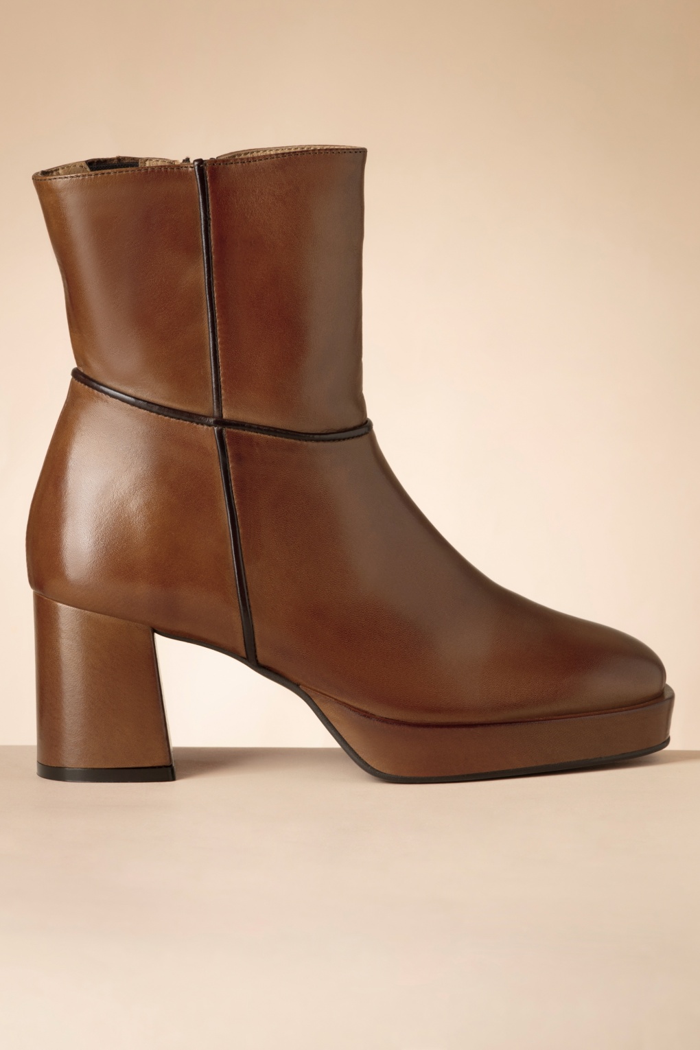 Miz Mooz Bottines Pansey en Cognac | Acheter chez Topvintage