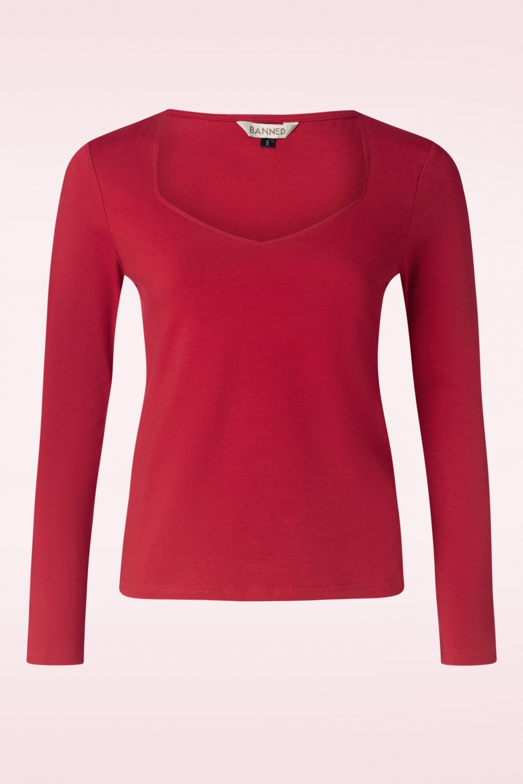 Banned Retro Haut San Sweetheart en Rouge | Acheter chez Topvintage