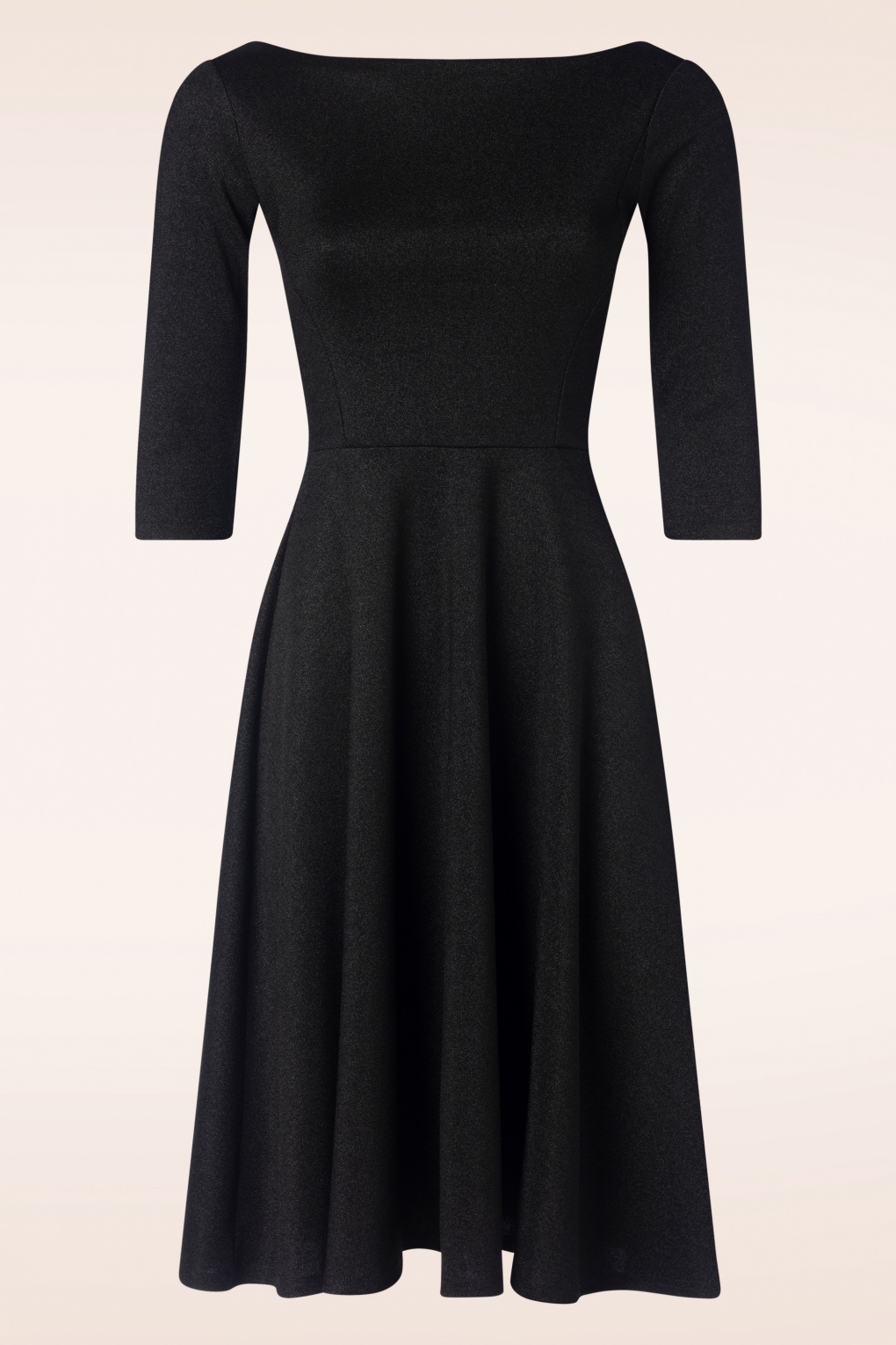 Vintage Chic for Topvintage Disco Glitter Swing Dress In Black | Topvintage