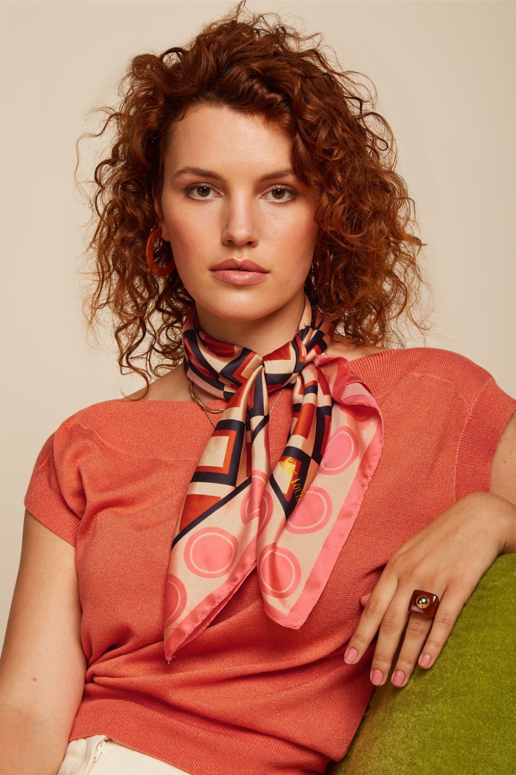 Fouard Casablanca en caramel King Louie | Topvintage