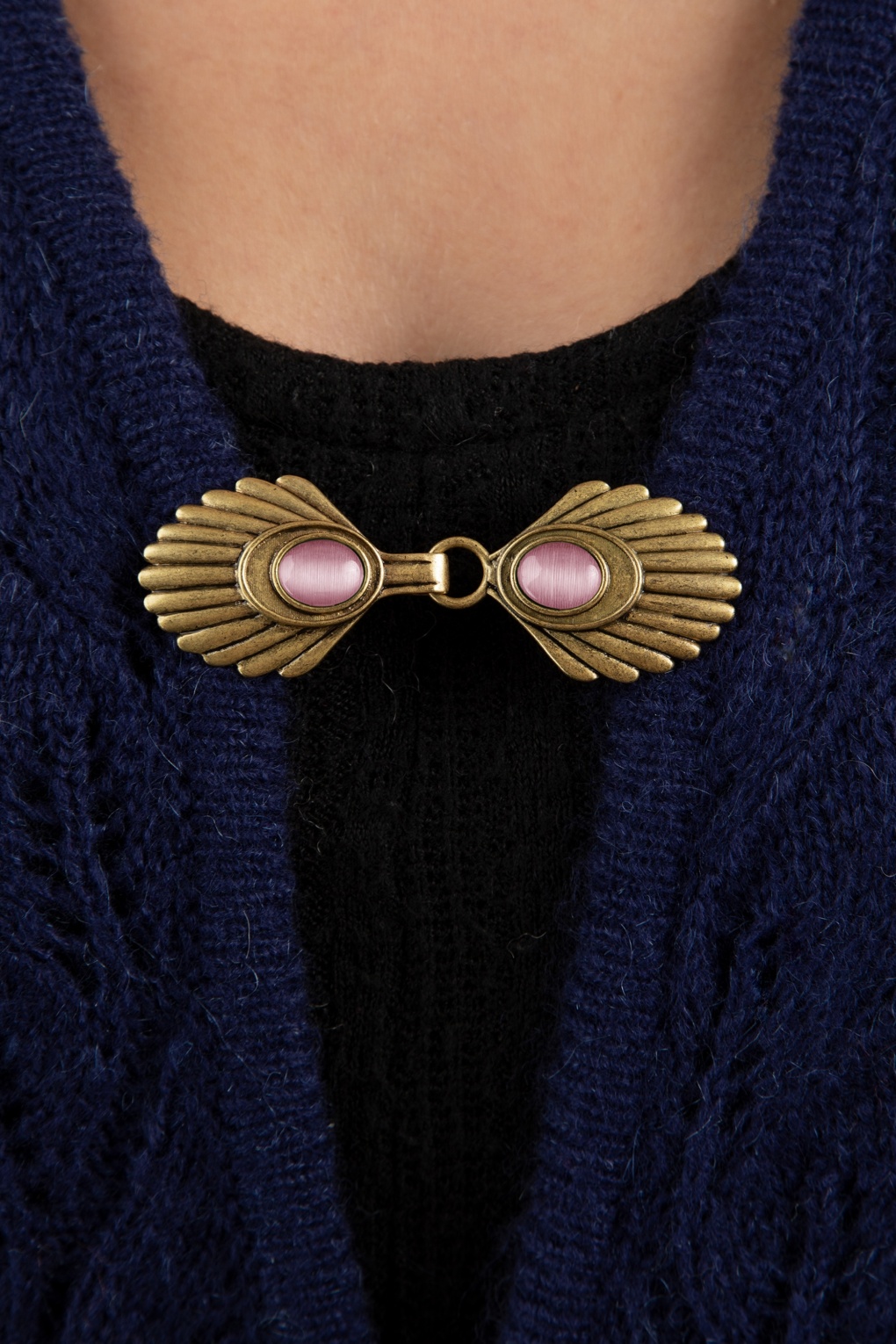 Urban Hippies Venus Vest Clips in Gold and Blush Pink | Topvintage