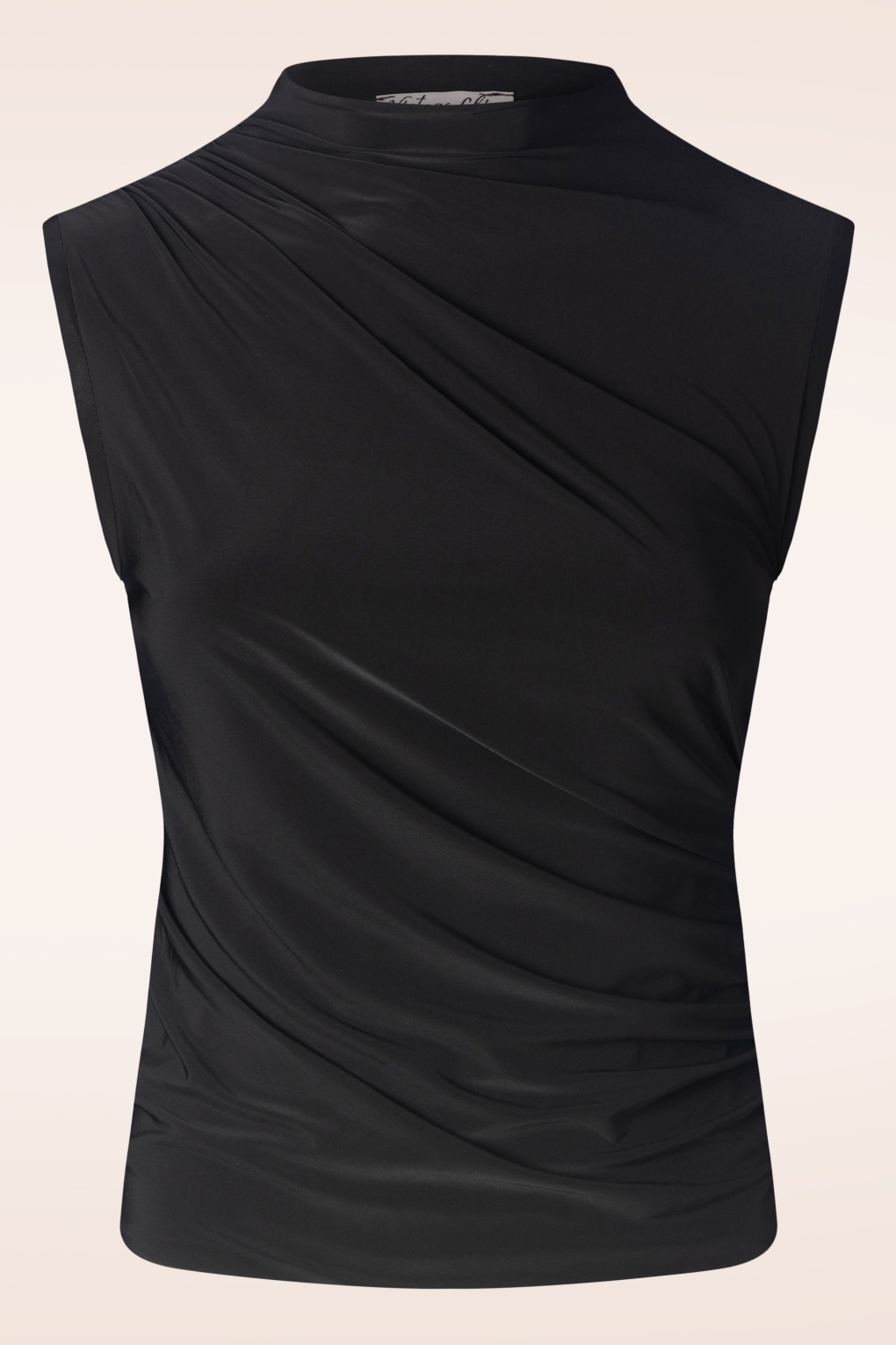 Vintage Chic for Topvintage Vive Sleeveless Slinky Top in Black ...