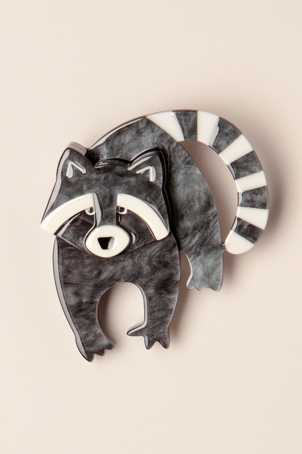 Erstwilder Randy Raccoon Brooch | Topvintage
