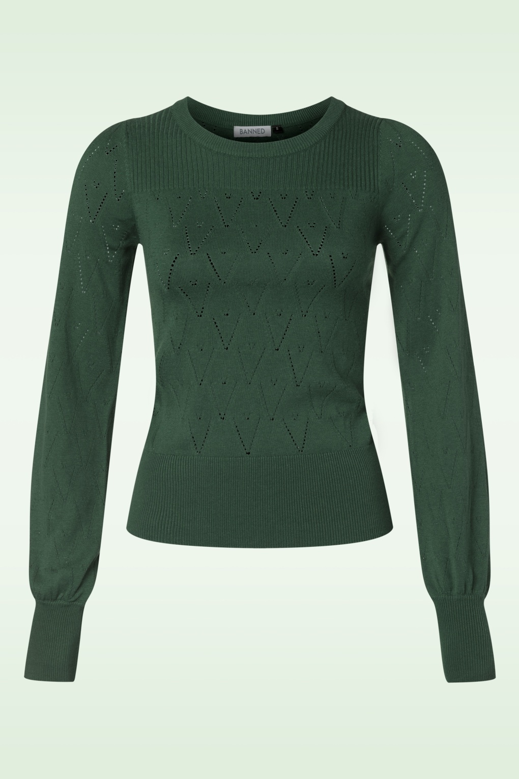 Banned Retro Ruth Pullover in Olivgrün | Topvintage