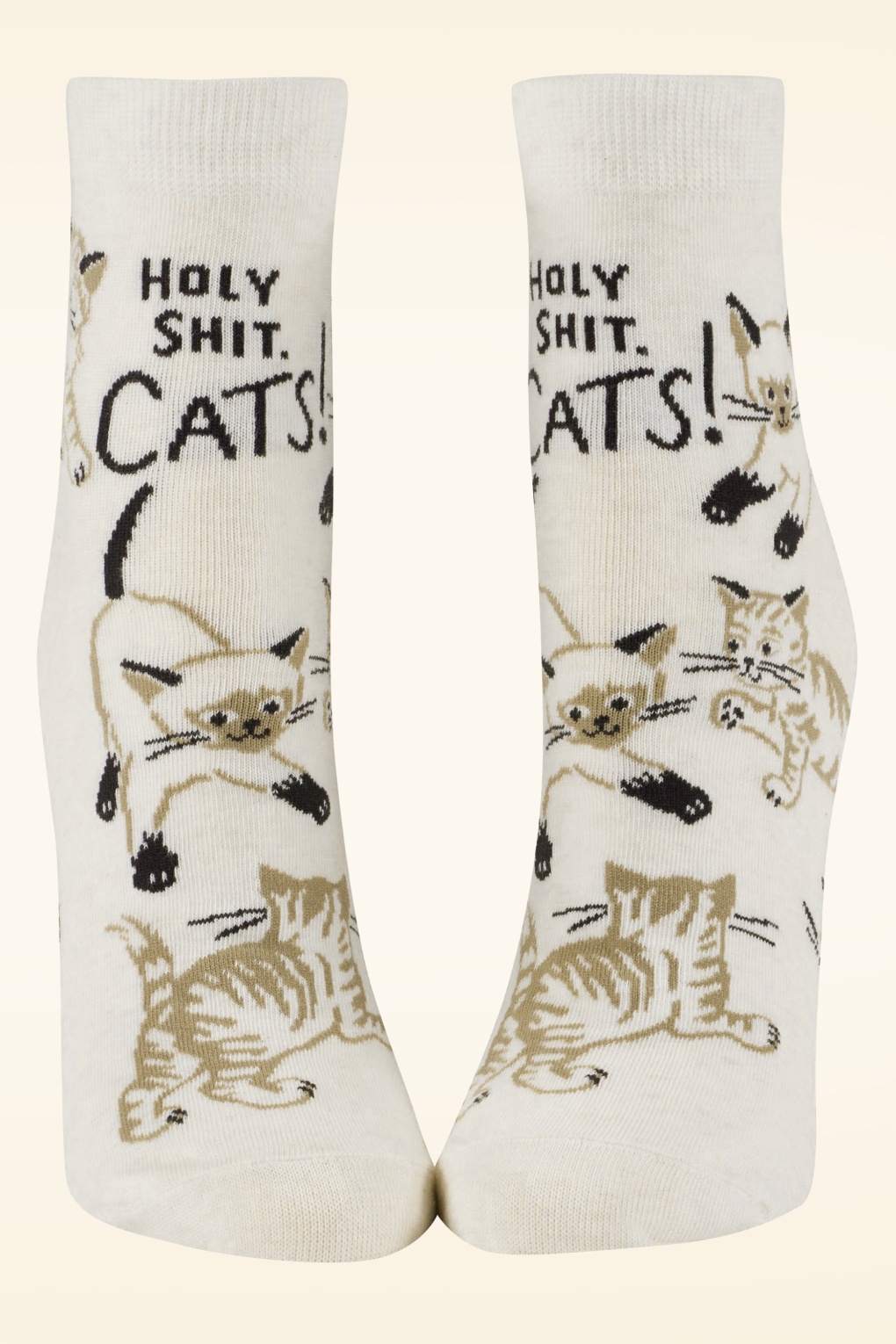 Blue Q Holy Shit! Cats! Ankle Socks | Shop at Topvintage