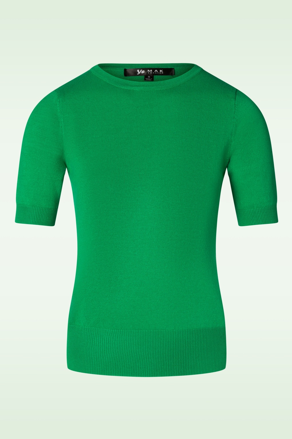 Mak Sweater 50s Debbie Short Sleeve Sweater in Grass Green | Shop at ...