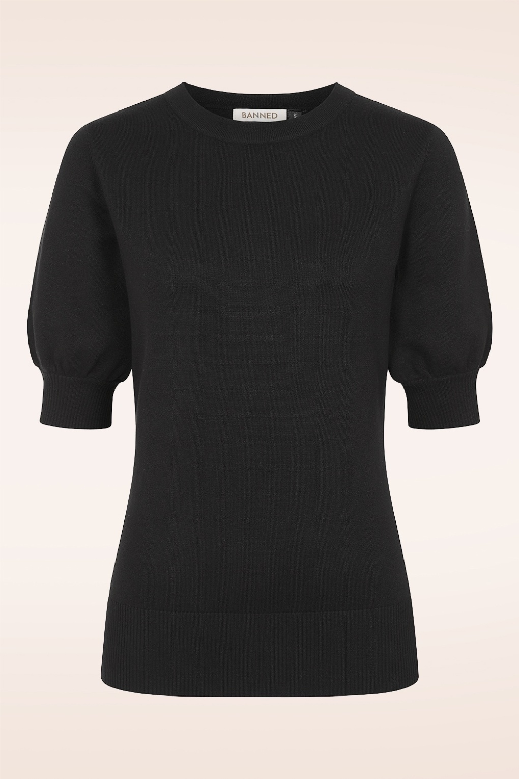 Banned Retro Pull Angela en noir | Acheter chez Topvintage