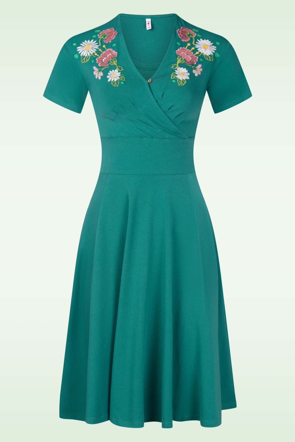 Robe de printemps Shalala Tralala en vert Dot and Dash Blutsgeschwister ...