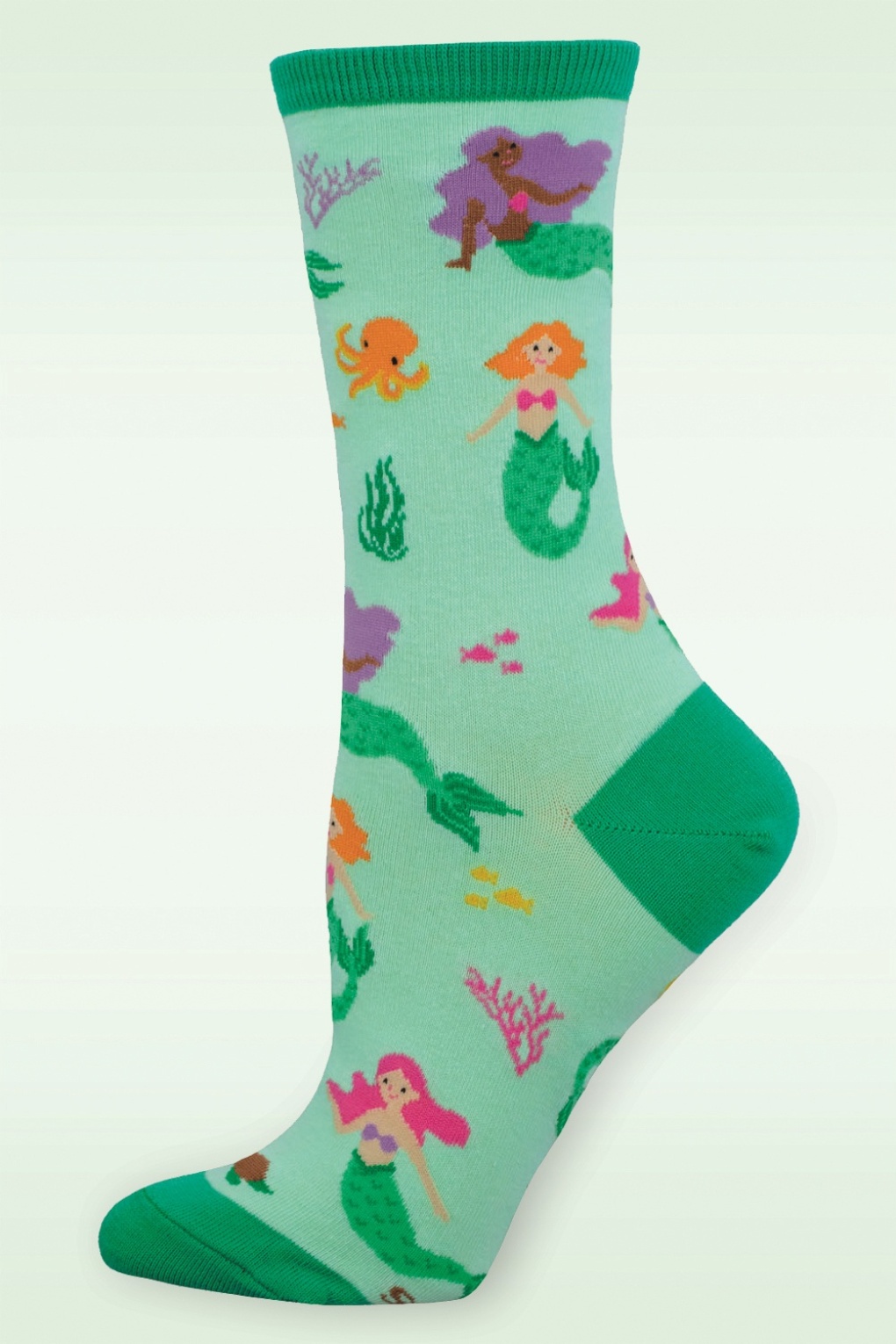 Socksmith Mermaid sokken in mintgroen | Shop bij Topvintage