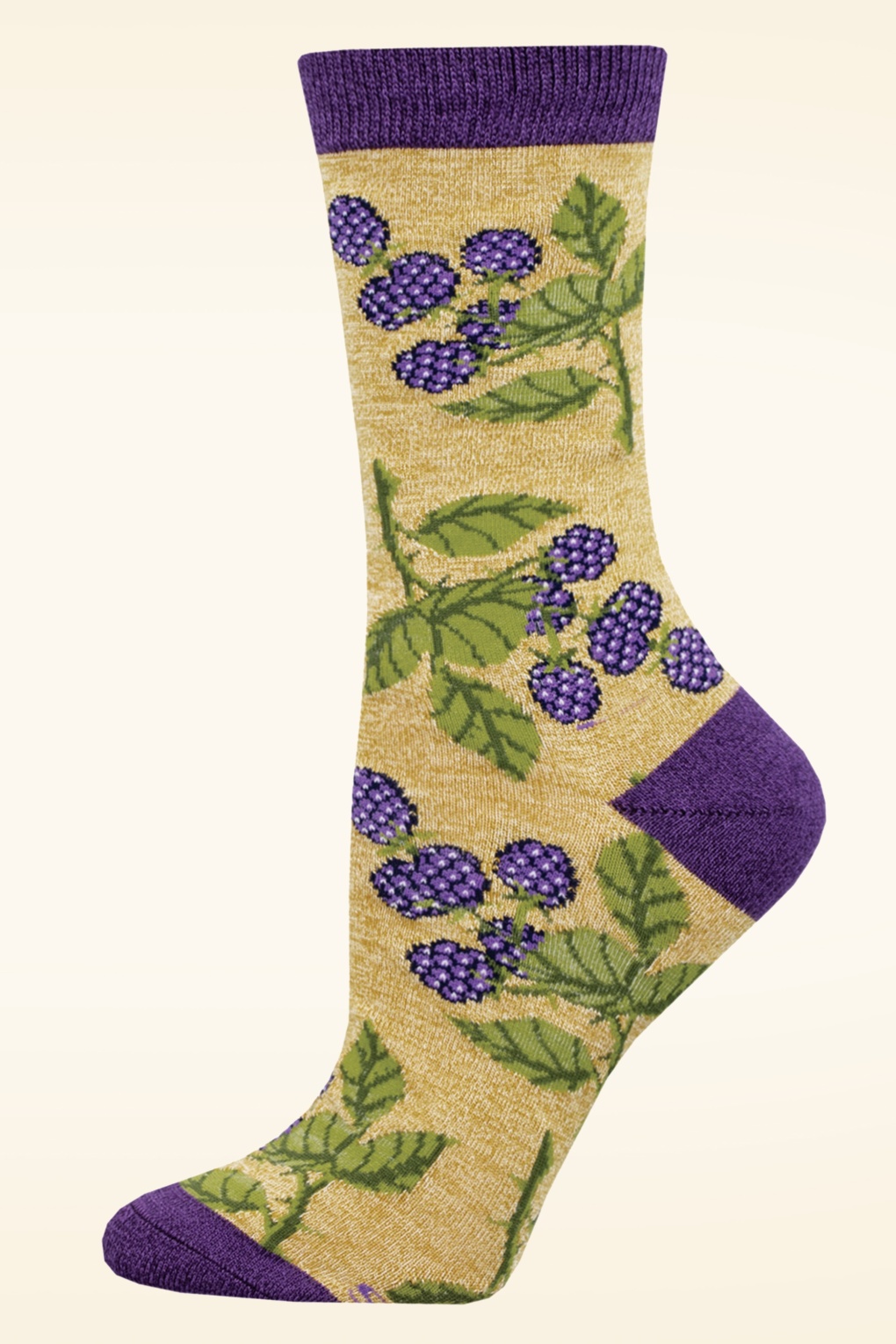 Socksmith Bunch of Blackberries Bamboo socks | Topvintage