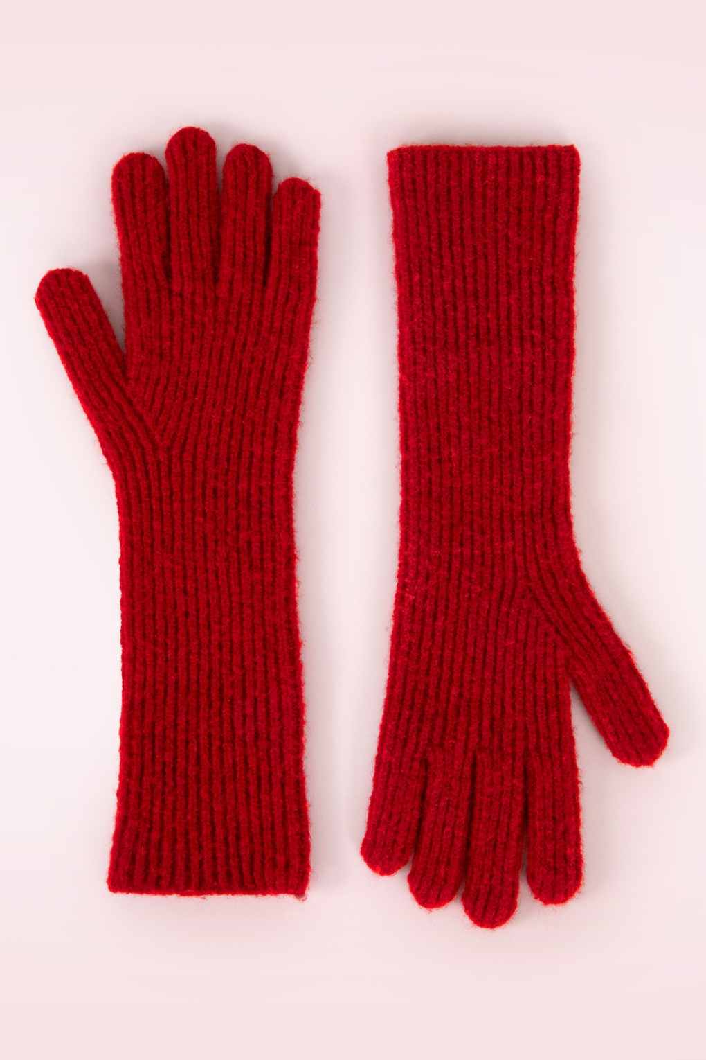 Powder Sofia Lange Handschuhe in Karminrot | Topvintage