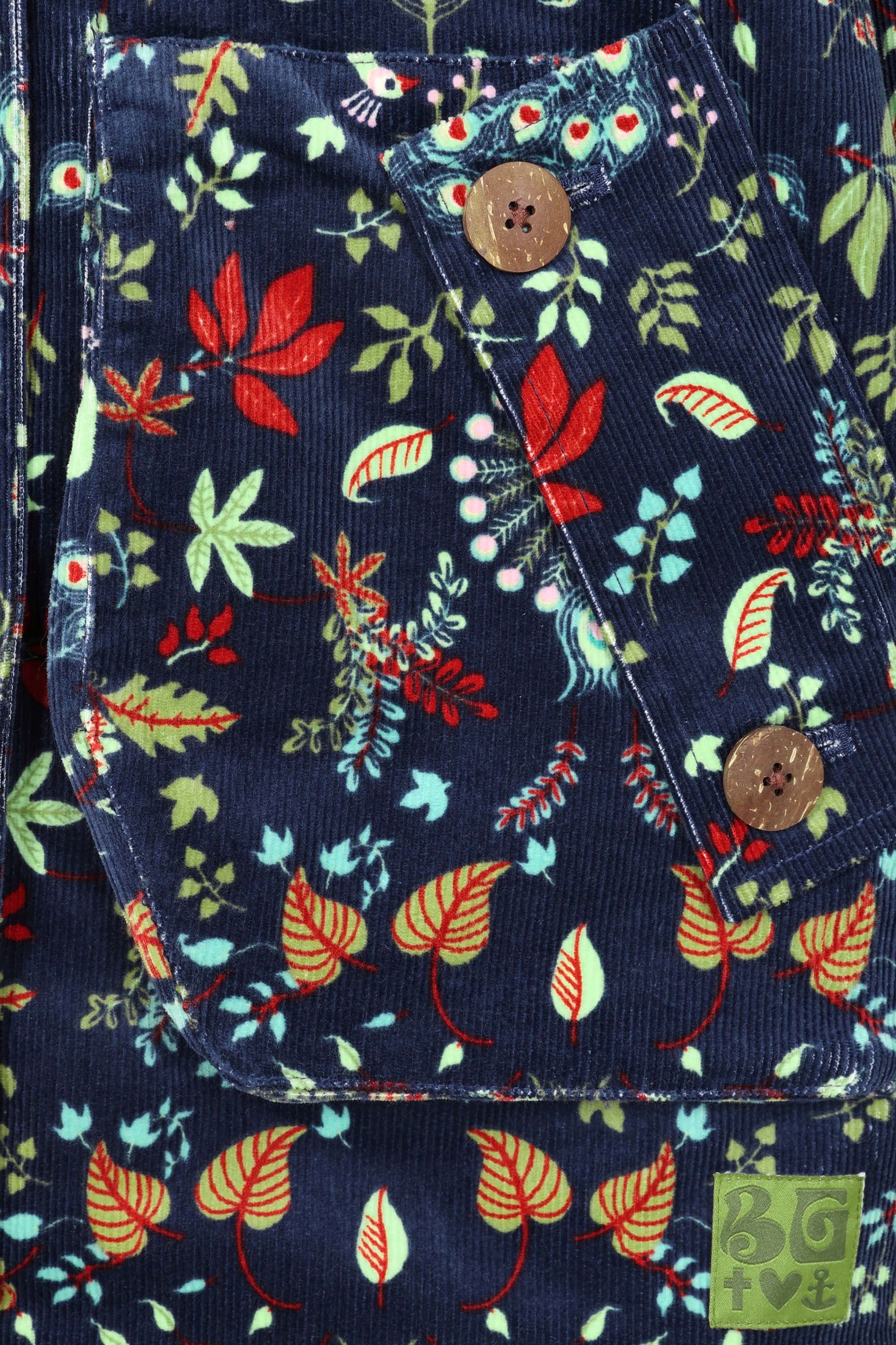 Blutsgeschwister Woodland Walker jas in Maze of peacocks | Topvintage