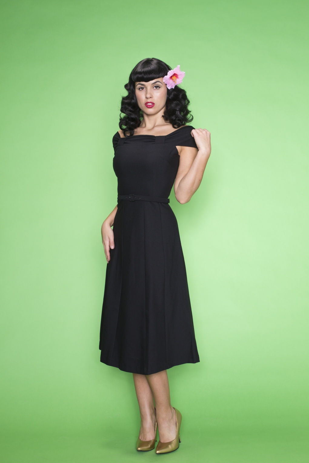 50s Trudy Dress in Black