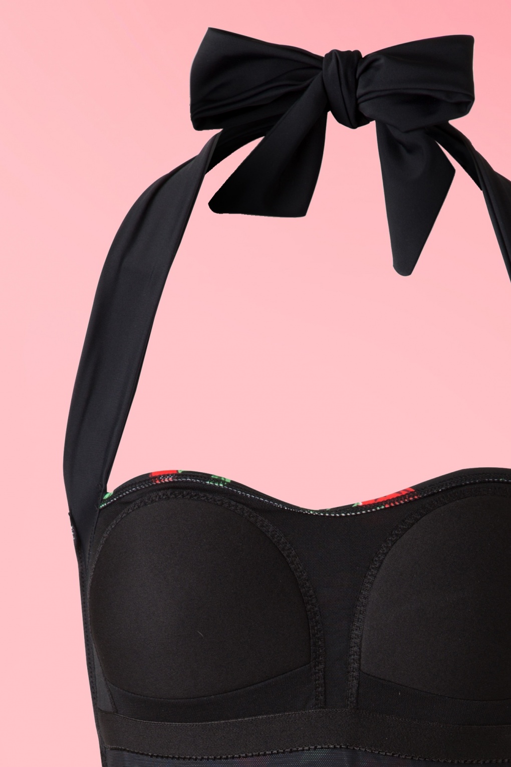 50s Cherry Pop Swimsuit In Black